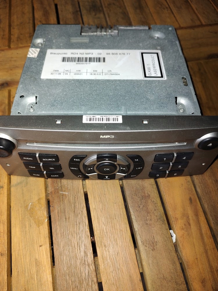 Radio blaupunkt rd4 n2 peugeot 407 citoren - 15175038274 - oficjalne ...