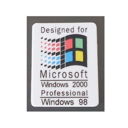 435c Naklejka Windows 2000 Label 19x25 mm - 7187494109 - oficjalne ...