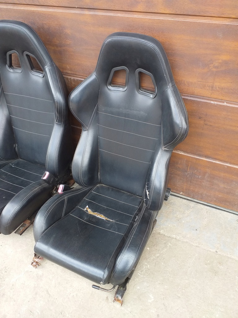 Toyota MR2 SW20 FOTEL fotele kubełkowe skóra - 10543067207 - oficjalne archiwum Allegro