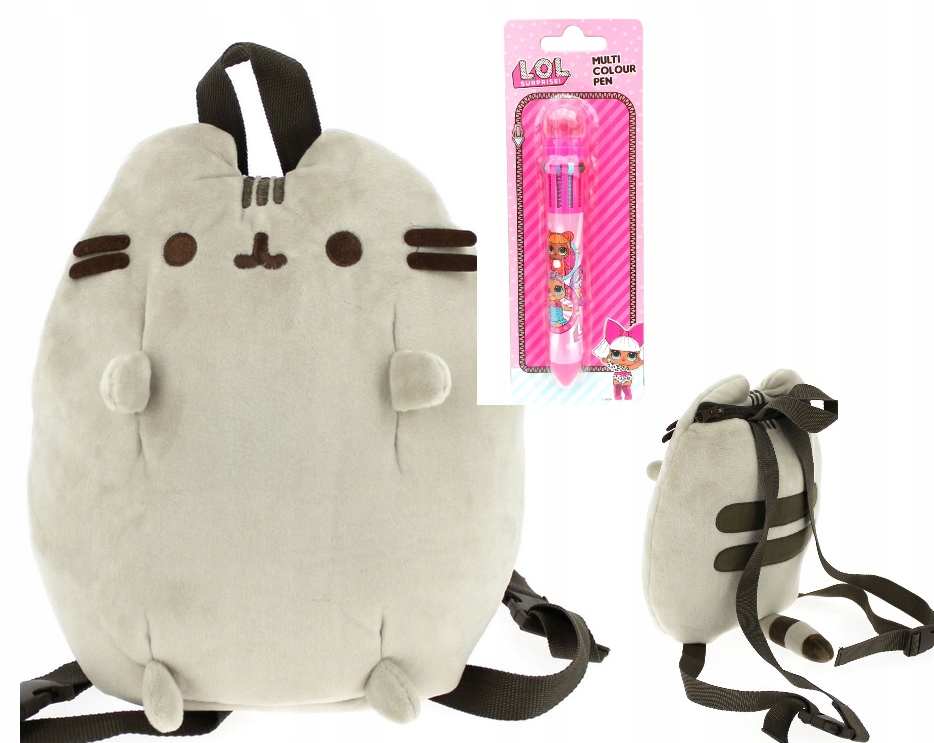 ZESTAW PLECAK PUSHEEN + WYPOSAŻENIE PUSHIN KOT - 7397151258 - oficjalne ...