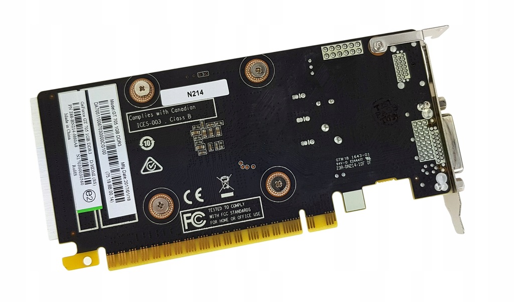 Купить GEFORCE GT 705 1 ГБ HDMI ВИДЕОКАРТА НИЗКИЙ ПРОФ.: отзывы, фото и ...