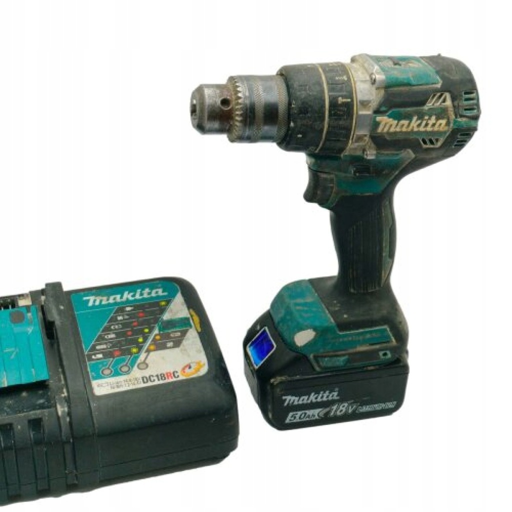 Wkrętarka Makita DHP484 i ładowarka Makita DC18R - 13199641950 ...