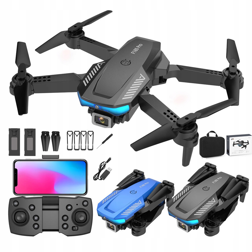 DRON E58 PRO KAMERY 4K WIFI HD ZABAWKA ZAWIS 200m - 14201231196 ...