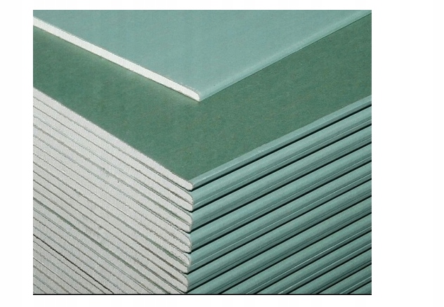 Płyta gipsowo-kartonowa GK wodoodporna 12,5 mm 2,6x1,2m - 14785659406 - oficjalne archiwum Allegro