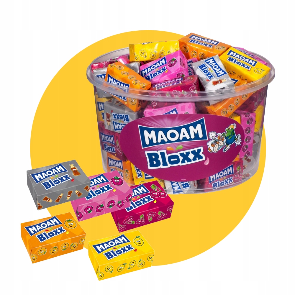 MAOAM | BLOXX | GUMA ROZPUSZCZALNA | 22g x 50 szt - 13235978109 ...