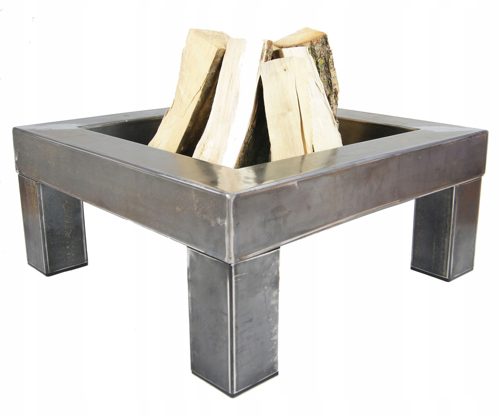 Stalowe palenisko WYSOKIE 100x100 cm p27 - 12429632295 - oficjalne archiwum Allegro