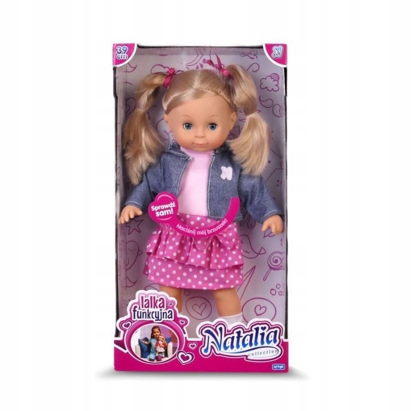 Lalka dla Dziewczynki Interaktywna Lalka Natalia z - 13052433779 ...