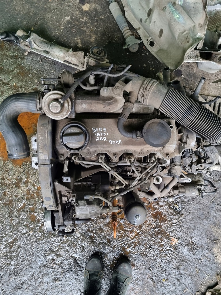 VOLKSWAGEN BORA 1,9 TDI SILNIK KOMPLETNY AGR 90 KM - 12672404069 ...