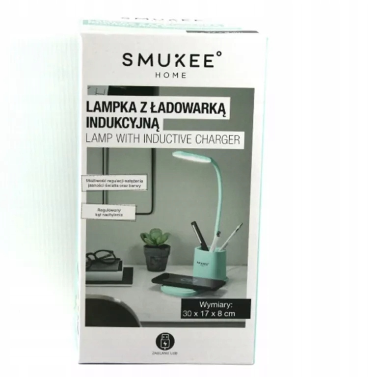 LAMPKA BIURKOWA LED ŁADOWARKA INDUKCYJNA - 13411642899 - oficjalne archiwum Allegro