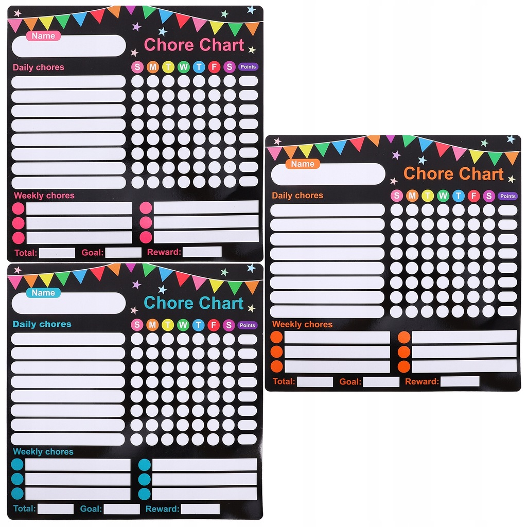 KIDS REWARD CHART TO DO CHART FOR KIDS FAMILY CHORES CHART WEEKLY ...