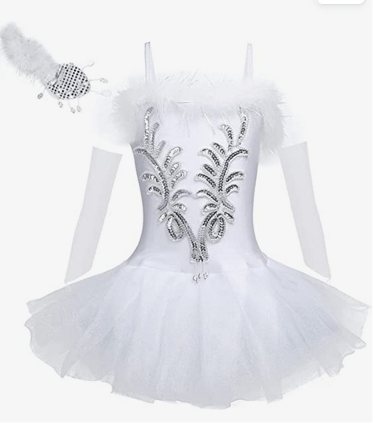 STRÓJ DO BALETU TAŃCA BALETNICA TUTU BODY 130/140 na prezent BALET ...