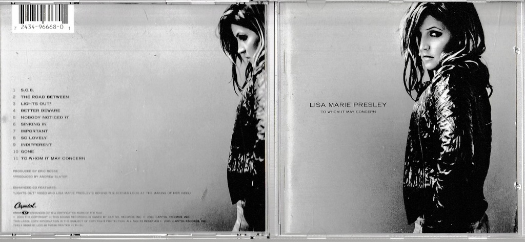 CD Lisa Marie Presley - To Whom It May Concern ___ - 13768536117 ...