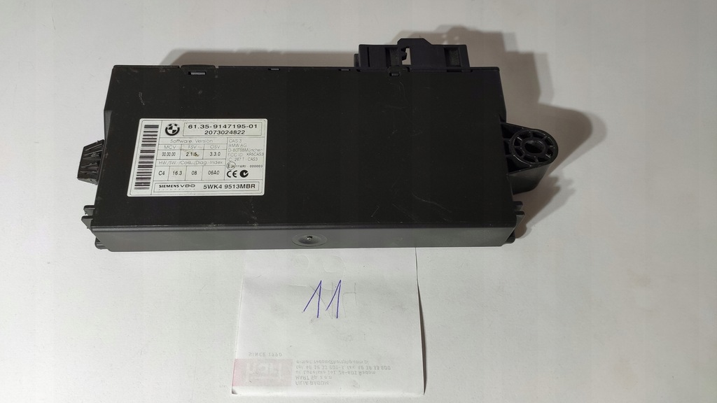 MODUŁ STEROWNIK CAS BMW E60 E61 E90 E91 E63 #11 - 12206537860 ...