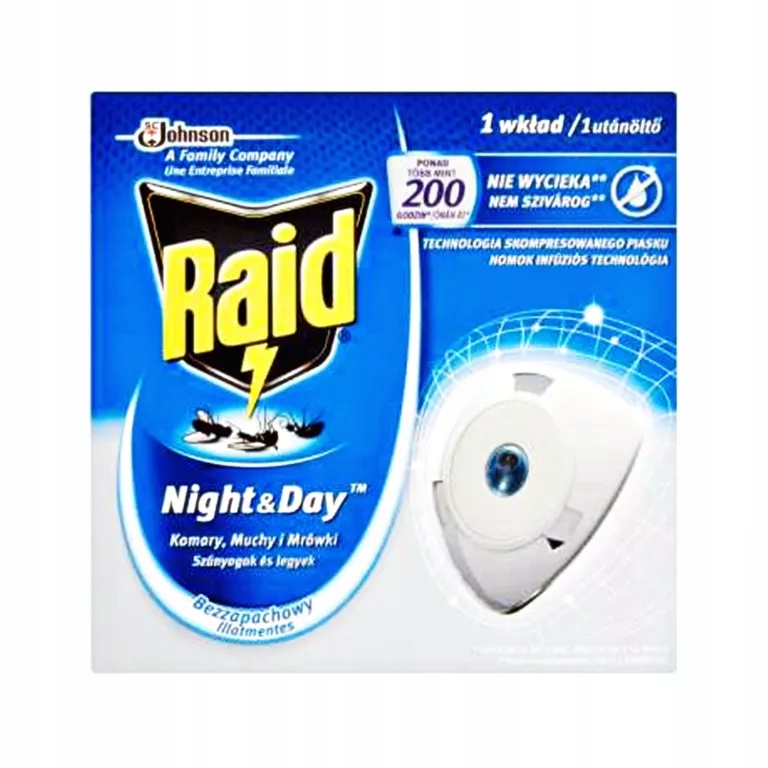 WKŁAD RAID DAY NIGHT MUCHY KOMARY ZAPAS 200 GODZI - 12284570276 ... WKŁAD RAID DAY NIGHT MUCHY KOMARY ZAPAS 200 GODZI - 12284570276 ...