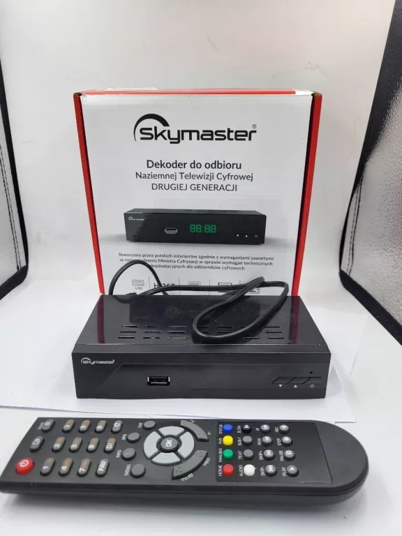 DEKODER DVB-T2 SKYMASTER STB M265 - 13620643705 - oficjalne archiwum Allegro