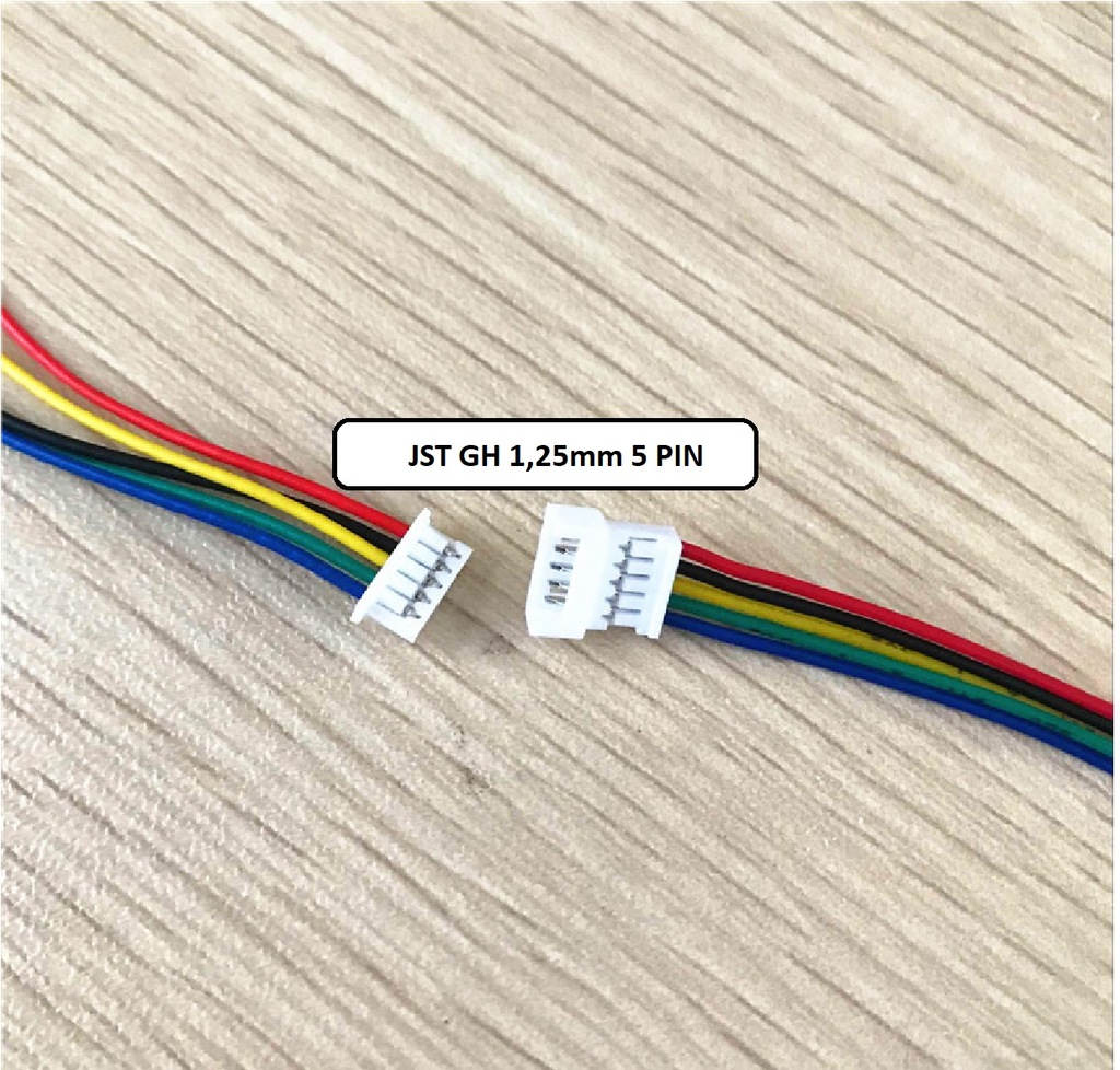 Złącze JST GH 1,25 mm 5PIN komplet M+F 2x15cm - 9671510996 - oficjalne archiwum Allegro
