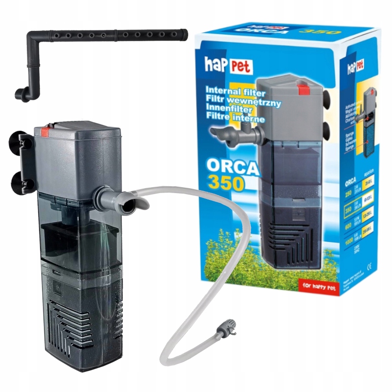 HAPPET FILTR WEWNĘTRZNY ORCA 350 DO AKWARIUM - 10611838166 - oficjalne archiwum Allegro