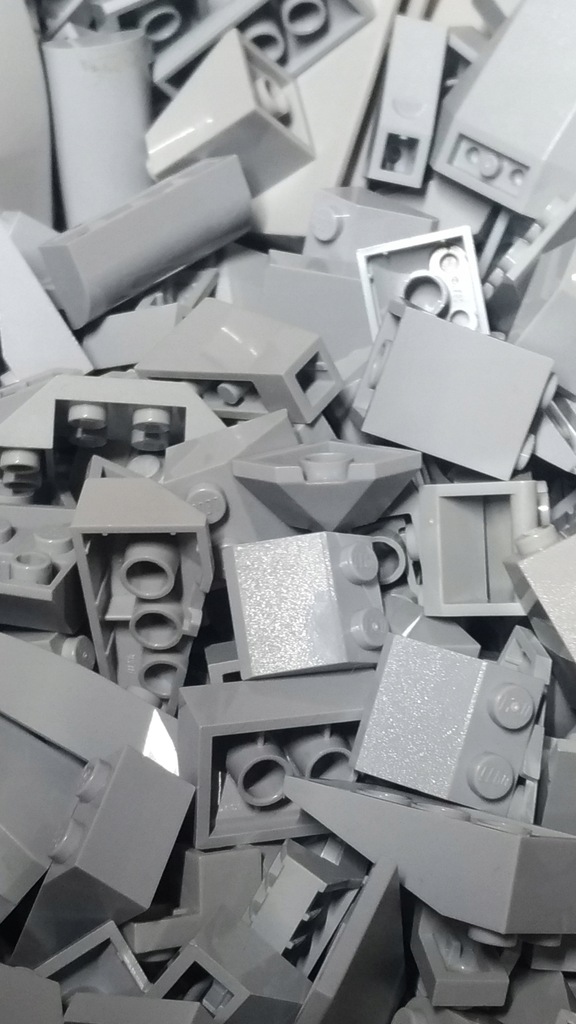 070. Lego 0,1kg szare new skosy dachówki mix 100 g - 10149657210 ...