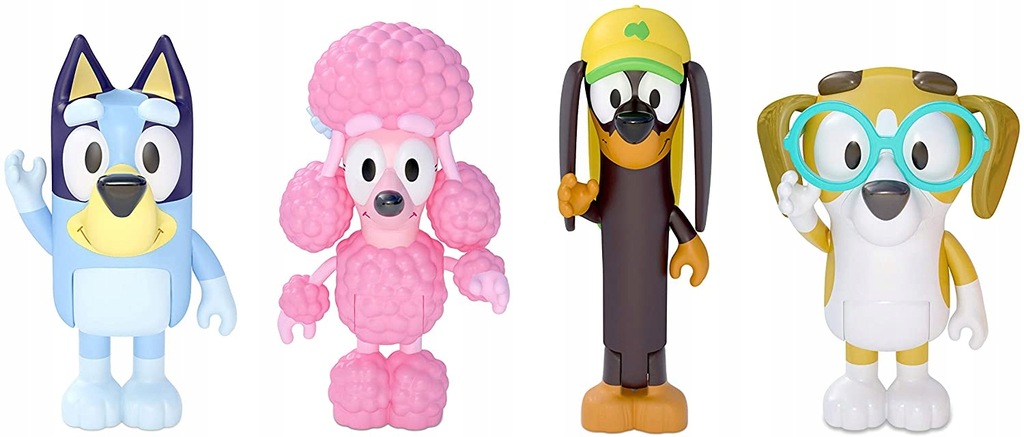 BLUEY I PRZYJACIELE SNICKERS, COCO, HONEY ZESTAW - 12655652856 ...