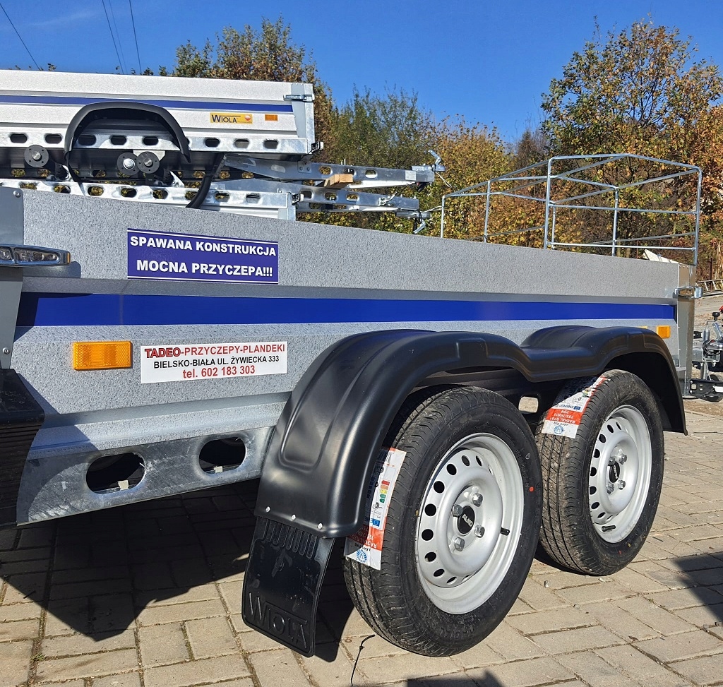 PRZYCZEPA Wiola Krakus Plus 2 osie MOCNA!! 252x132 - 11231089084 - oficjalne archiwum Allegro