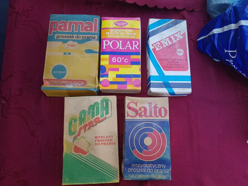 STARY NIEUZYWANY PROSZEK do PRANIA z PRL 5 sztuk - 12511013782 ...