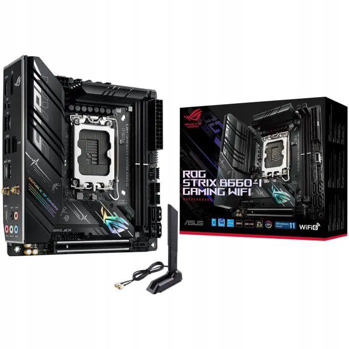 Plyta glówna - ASUS - ROG STRIX B660-I GAMING WIFI - 12757118802 ...