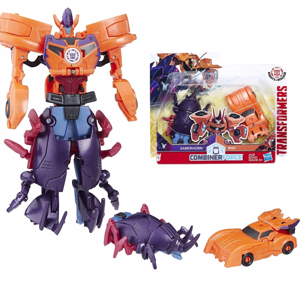 TRANSFORMERS COMBINER FORCE ZESTAW FIGUREK SABERHORN I BISK HASBRO ...