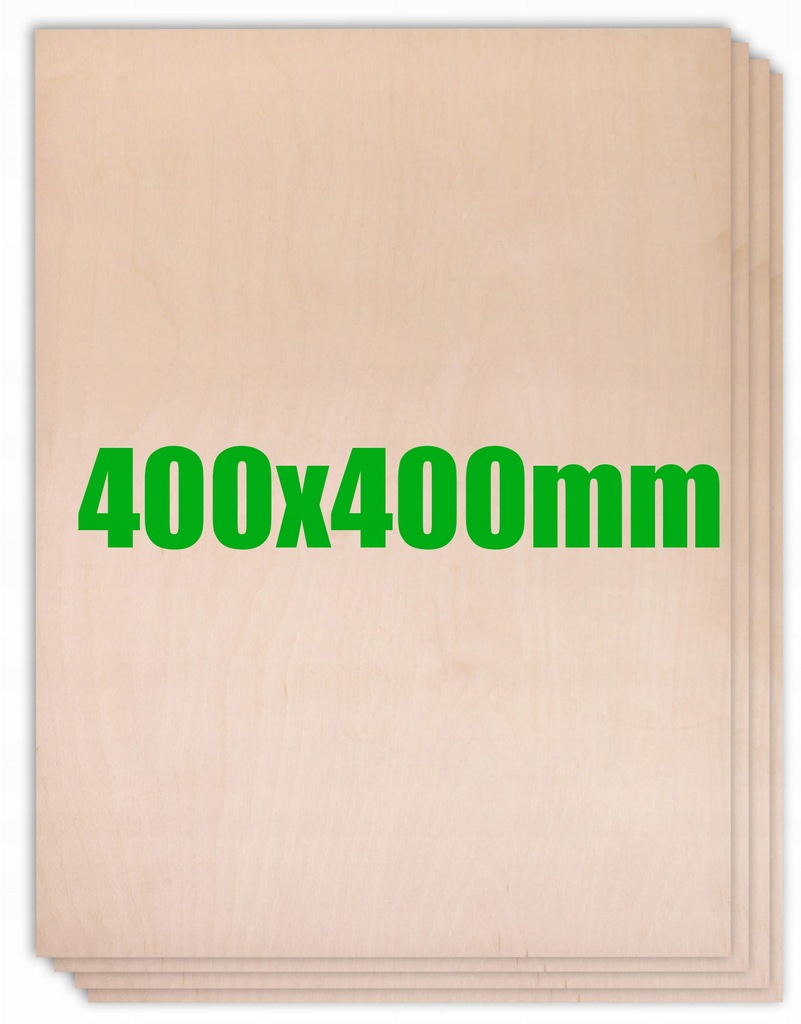 Sklejka 400x400mm 3mm klasa 1/2 brzozowo-topolowa - 12536899709 - oficjalne archiwum Allegro