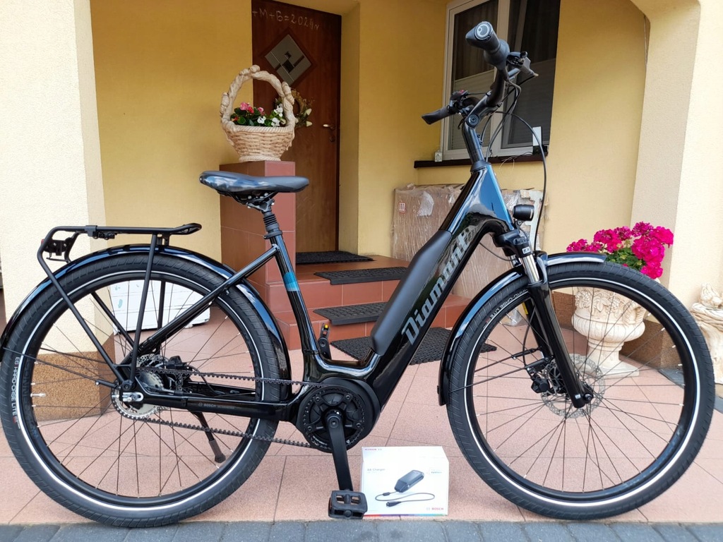 ROWER ELEKTRYCZNY DIAMANT BERYLL ESPRIT PASEK r.M/50 2024 BOSCH 75Nm ...