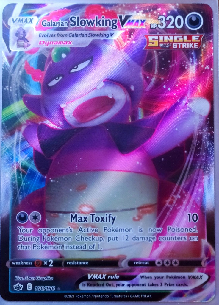 Galarian Slowking VMax (SS Chilling Reign 100/198) - 13100272077 ...