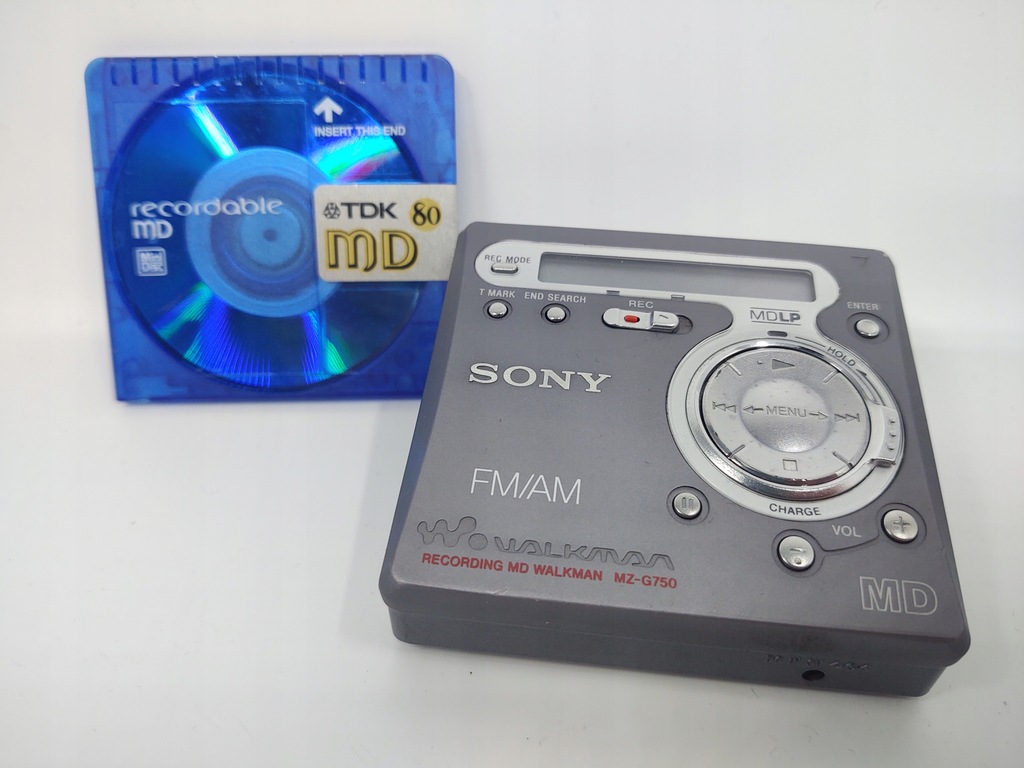 WALKMAN SONY MZ-G750 Mini Disc - 11942680597 - oficjalne archiwum Allegro