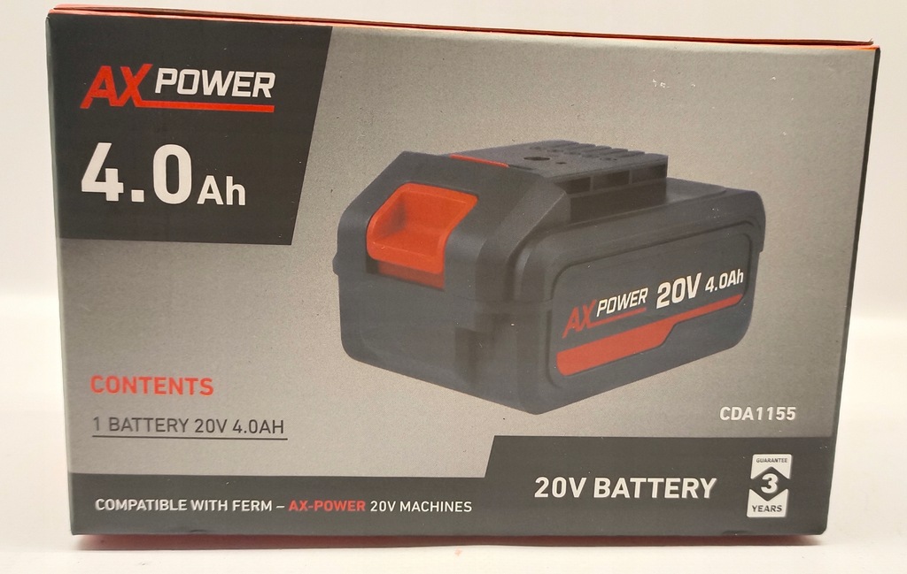 Akumulator AXPower AX POWER 4.0AH 20V FERM 20 V4 - 13218654514 - oficjalne archiwum Allegro
