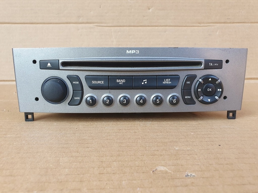 Radio CD Mp3 Peugeot 308 + LOGOWANIE / WPIS VIN - 13243337455 - oficjalne archiwum Allegro