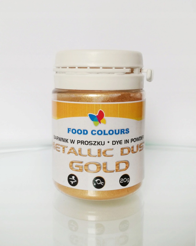 Barwnik pyłkowy FC Metallic ZŁOTY 6 g Bez E171 - 12539858558 ...