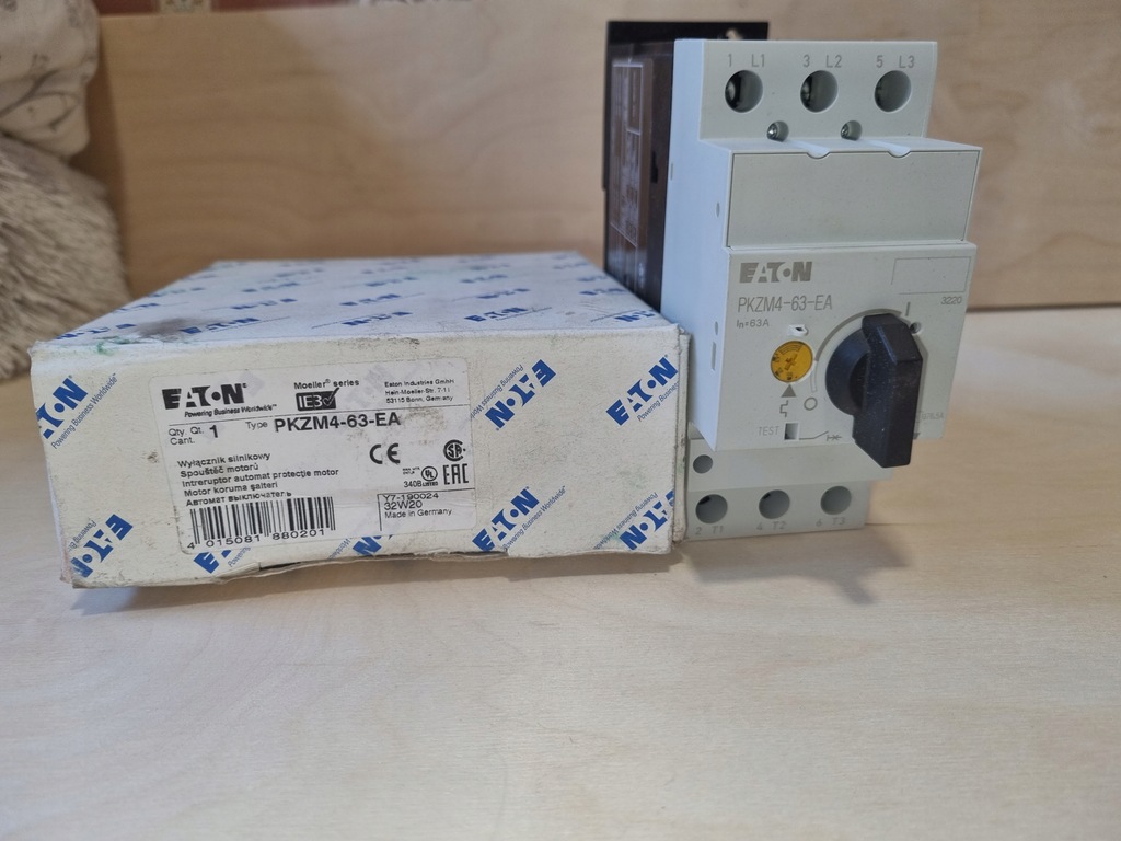 PKZM4-63-EA Wyłącznik silnikowy 3P 34kW 55-65A - 12459508750 - oficjalne archiwum Allegro