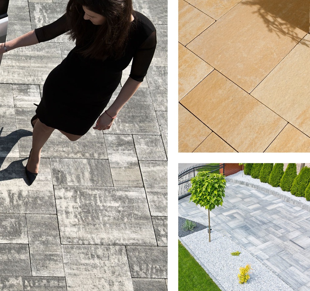 BRUK-BET kostka betonowa ROMALIT płyta chodnikowa - 9392771883 - oficjalne archiwum Allegro