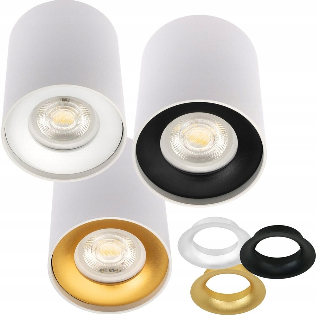 Oprawa Sufitowa Spot TRIO BIAŁA GU10 + 3 Ringi - 10945813115 ...