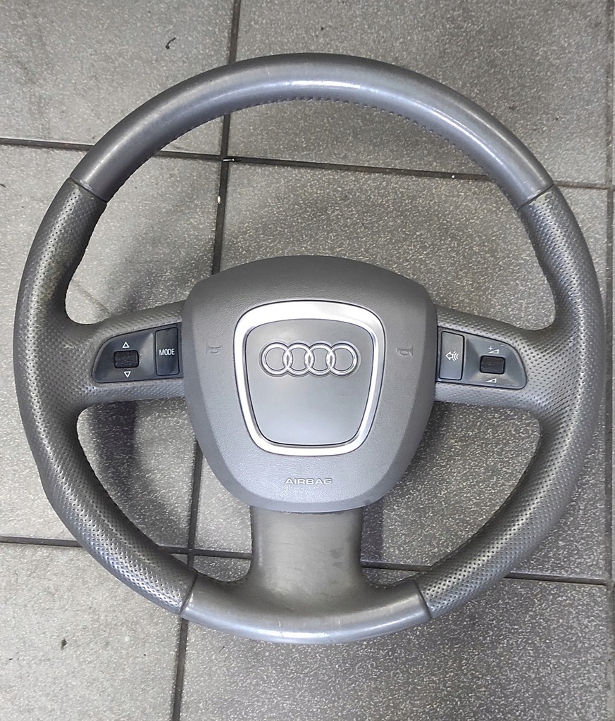 Kierownica Skóra Audi A3 8P a4 b6 b7 multifunkcja - 12772295622 - oficjalne archiwum Allegro