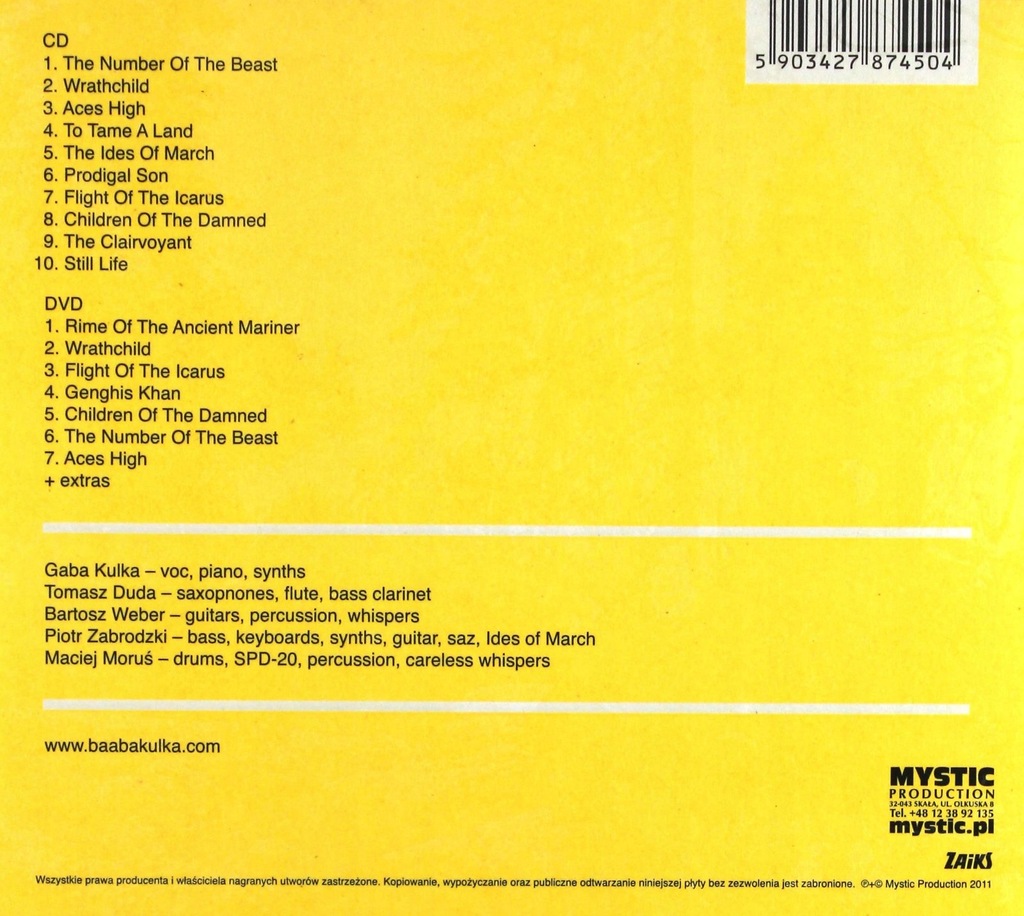 Купить Бааба Кулка: Бааба Кулка [CD]+[DVD]: отзывы, фото и характеристики на Aredi.ru (12713122041)