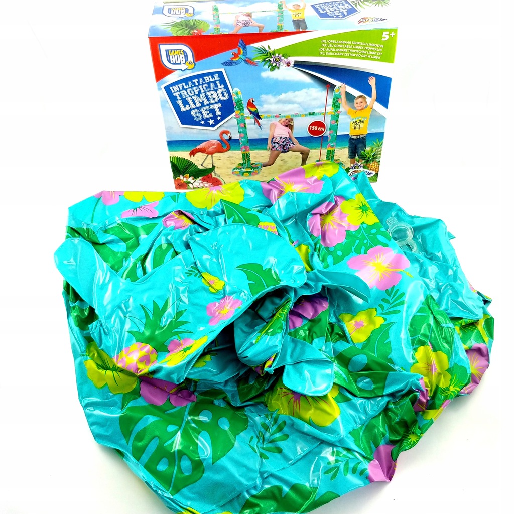 LIMBO gra plażowa dmuchane POPRZECZKA taniec KIJ - 8236917902 ...