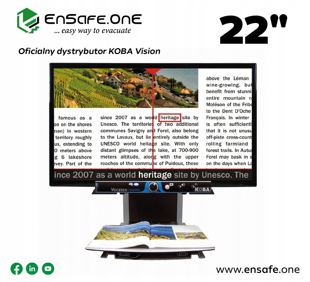 Powiększalnik stacjonarny Vocatex Plus - 13469123277 - oficjalne archiwum Allegro