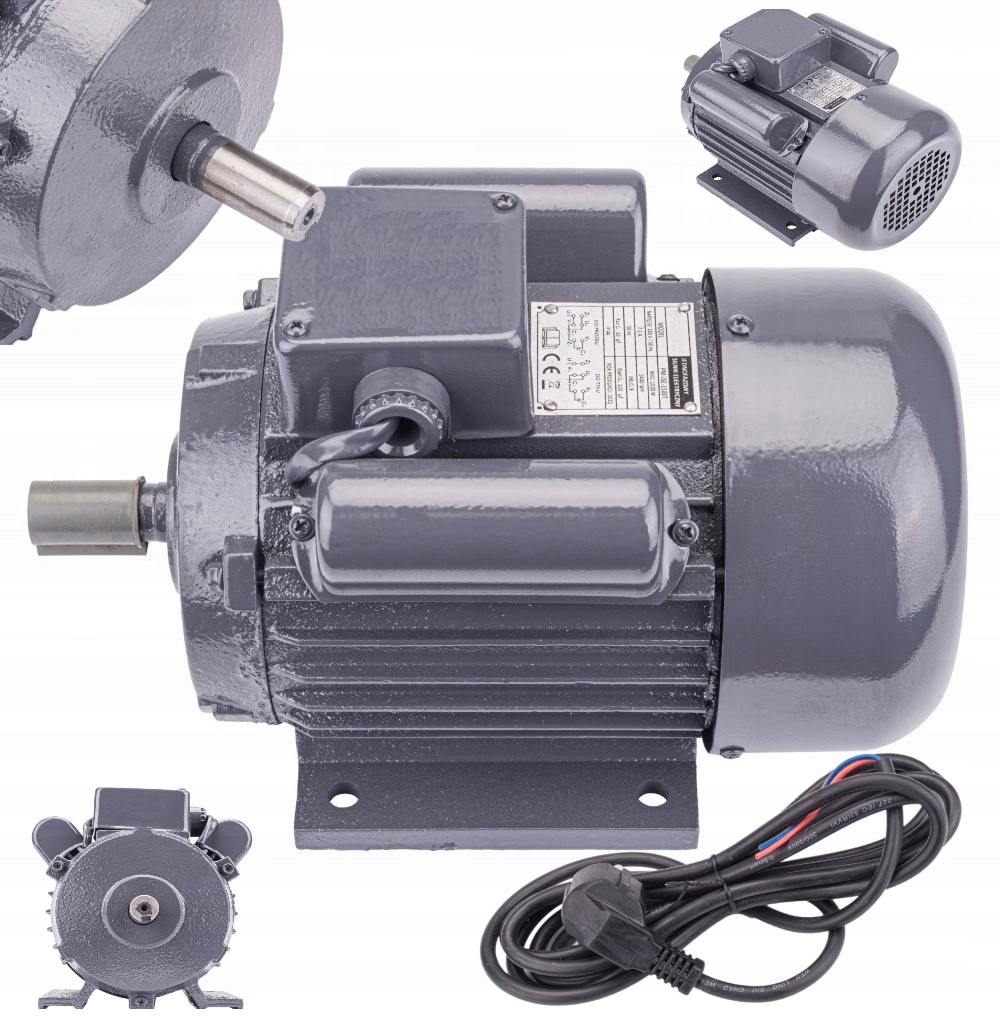 SILNIK ELEKTRYCZNY 1400RPM JEDNOFAZOWY 230v 1.5KW - 13323756457 - oficjalne archiwum Allegro