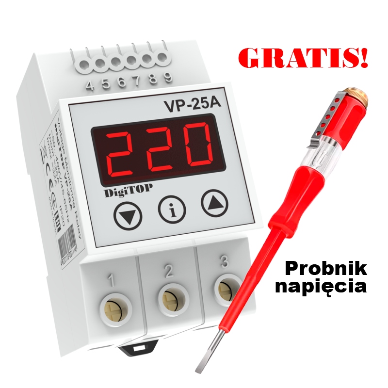 Купить Реле напряжения DigiTOP VP-25A: отзывы, фото и характеристики на Aredi.ru (12023218854)