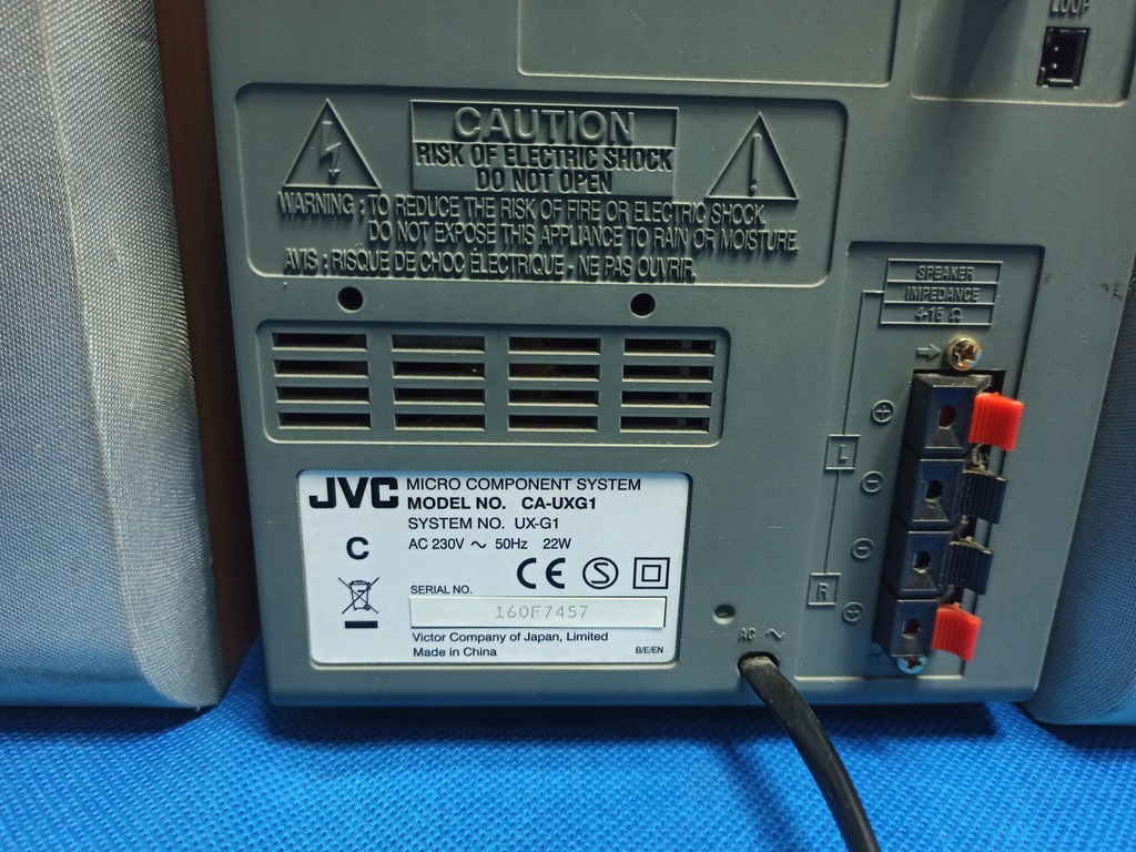 Wieża JVC UX-G1 / CD/ MP3 / TAPE / RDS / FM - 9501104947 - oficjalne archiwum Allegro