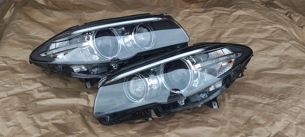 Lampy przód BMW 5 F-10 Lift skrętne - 13309468671 - oficjalne archiwum ...