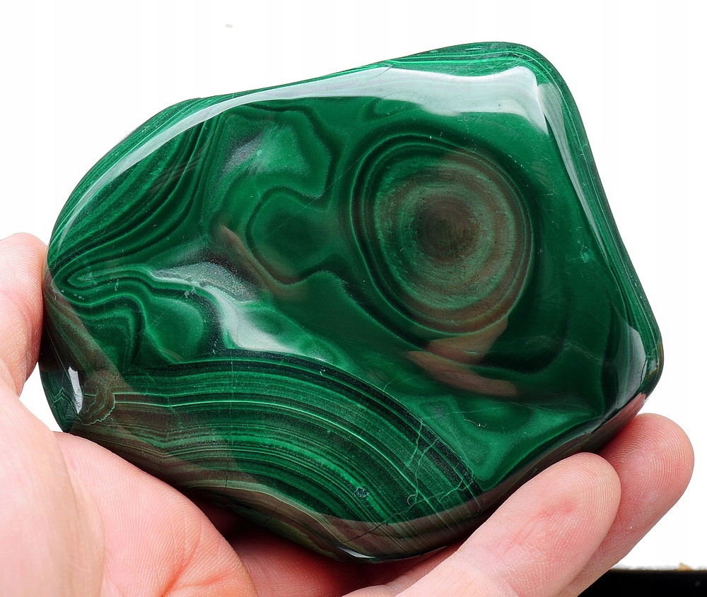 MALACHIT polerowany PIĘKNY WZÓR - KONGO /bl735 - 14744372851 - oficjalne archiwum Allegro