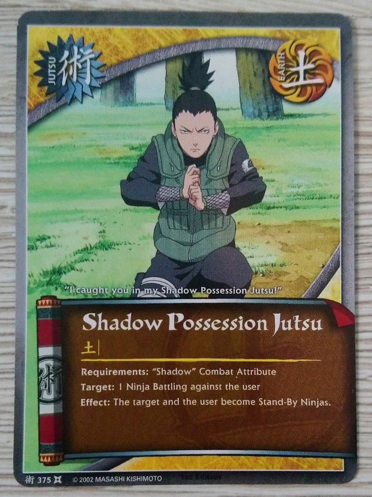 Karta Naruto CCG Jutsu Shadow Possession - J-375 - 13237384111 ...