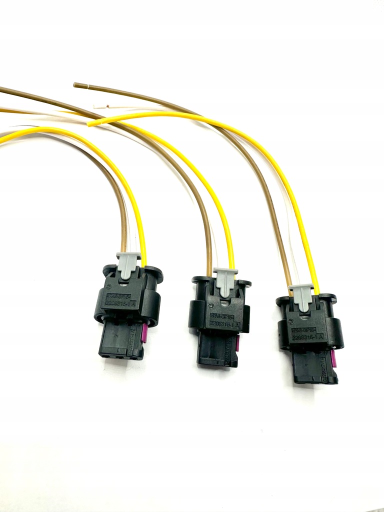 4F0973703 3 PINY KOSTKA WTYCZKA ZŁĄCZE PDC Audi,Vw ZESTAW 3 SZTUK ...