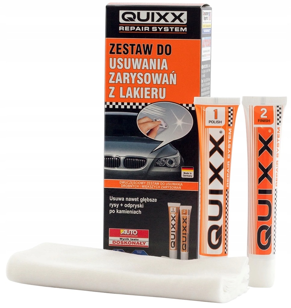 QUIXX ZESTAW DO USUWANIA ZARYSOWAŃ Z LAKIERU - 7898975792 - oficjalne archiwum Allegro