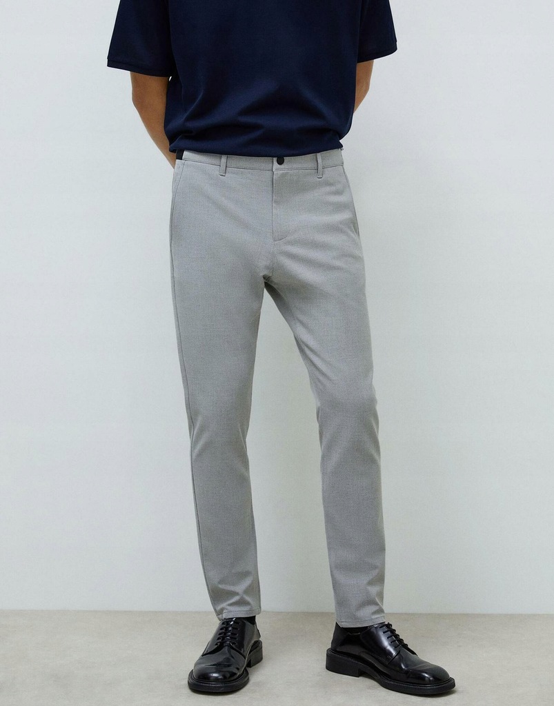 ZARA MAN SZARE PROSTE SPODNIE Z8A XXF__W31 - 13103527142 - oficjalne archiwum Allegro